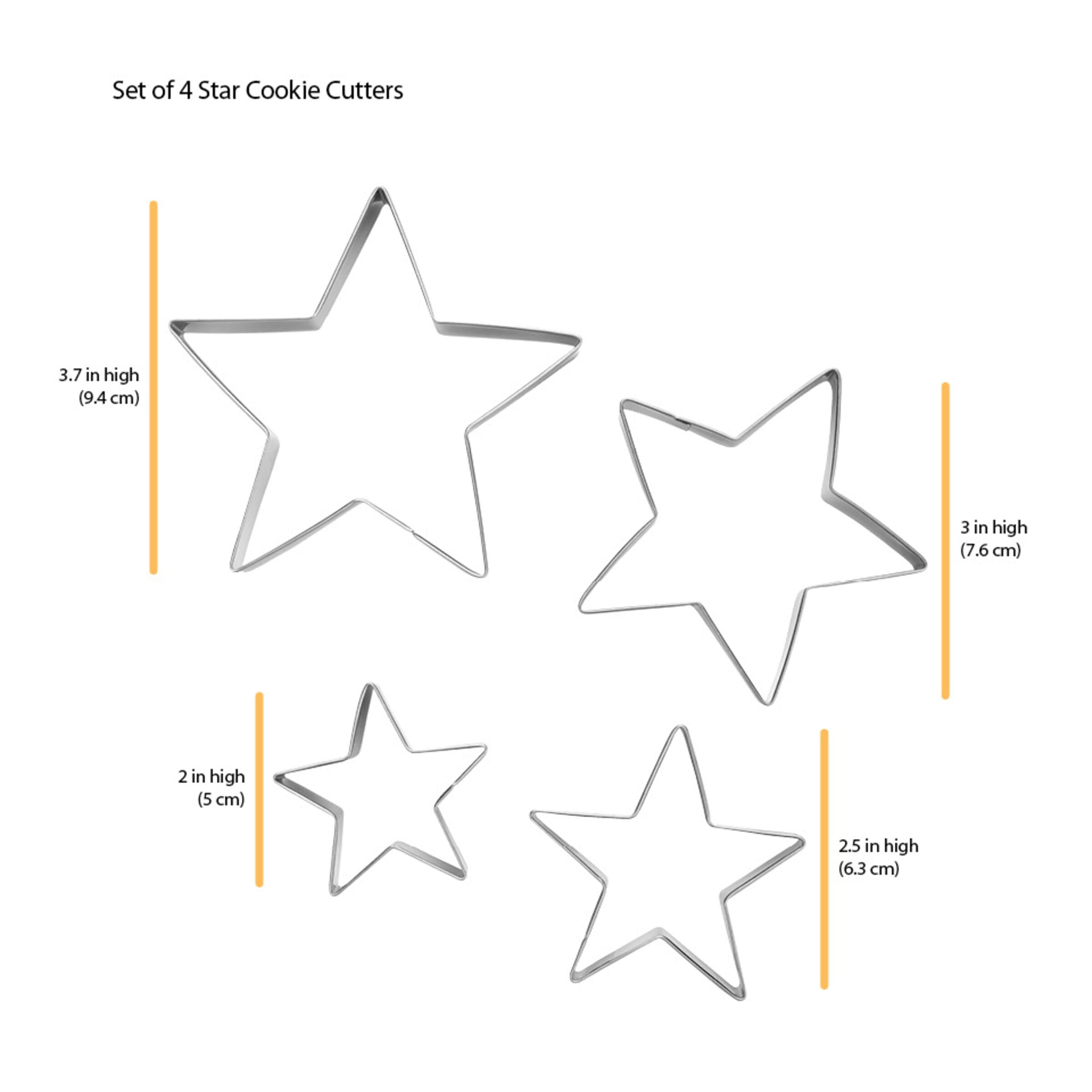 Snapklik.com : Chicago Metallic Stainless Steel Star Shape Cutters