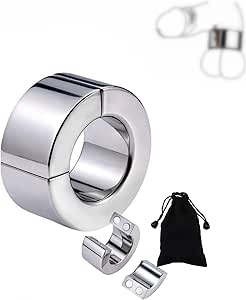 Amazon.com: Men's Stainless Steel Weight Ring - Metal Pendant Exercise ...