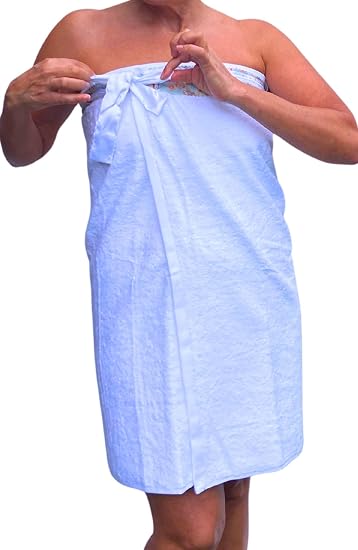 Amazon.com: UWRAPT Towel Wrap for Women – Tie Closure, No Hooks or ...