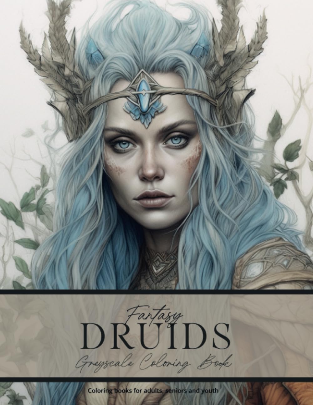 Amazon.com: Fantasy Druids - Greyscale Coloring Book: Coloring books ...