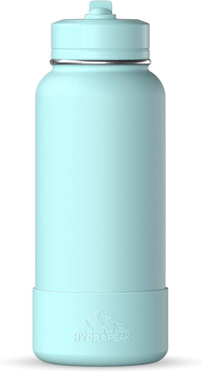 Amazon.com: Hydrapeak 32oz Sport Insulated Water Bottle with Straw or ...