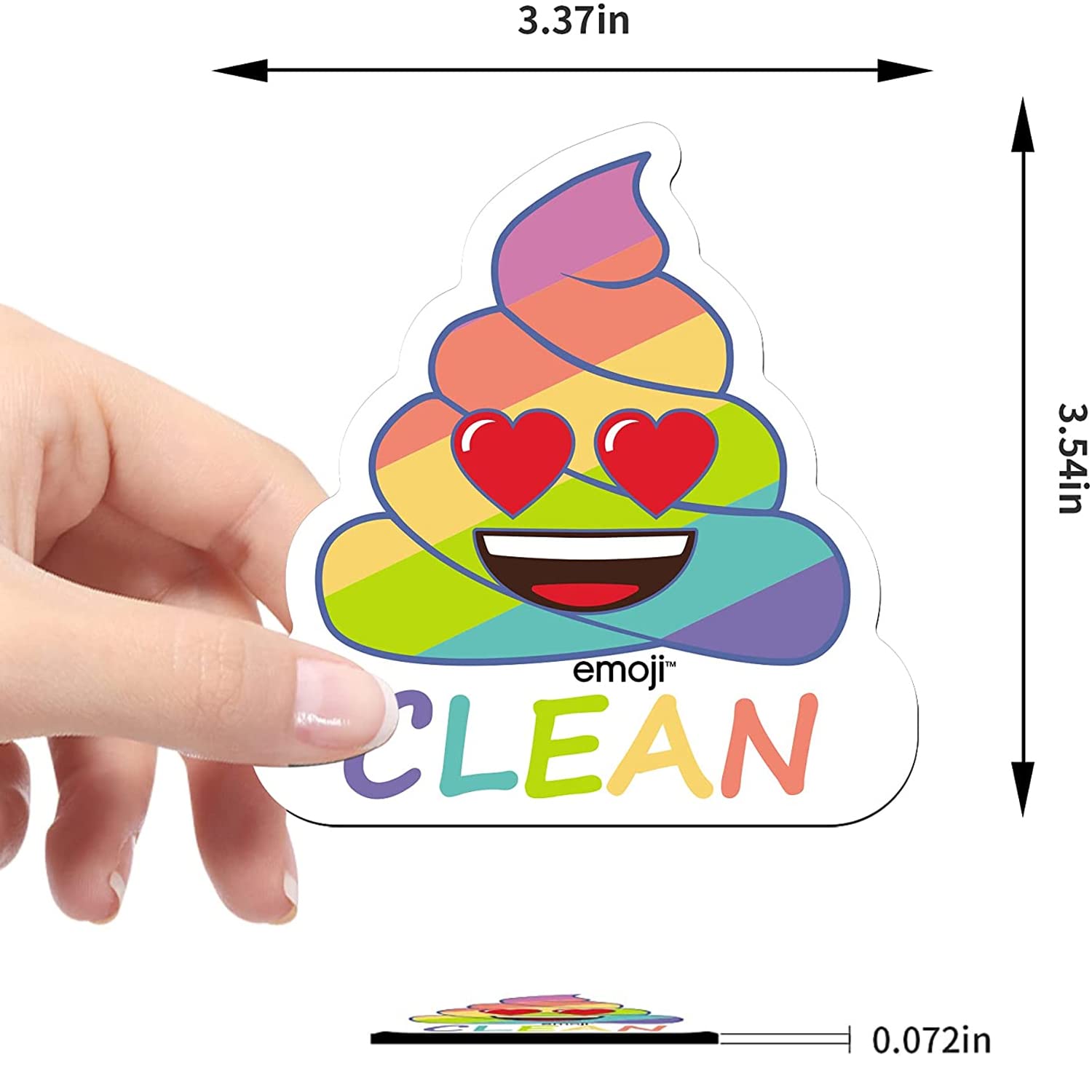 Snapklik.com : MORCART 8 Pcs Cute Poo Emoji Fridge Magnets - Funny ...