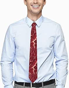 Amazon.com: Beef Steak Texture Meat Classic Men's Ties Casual Neckties ...