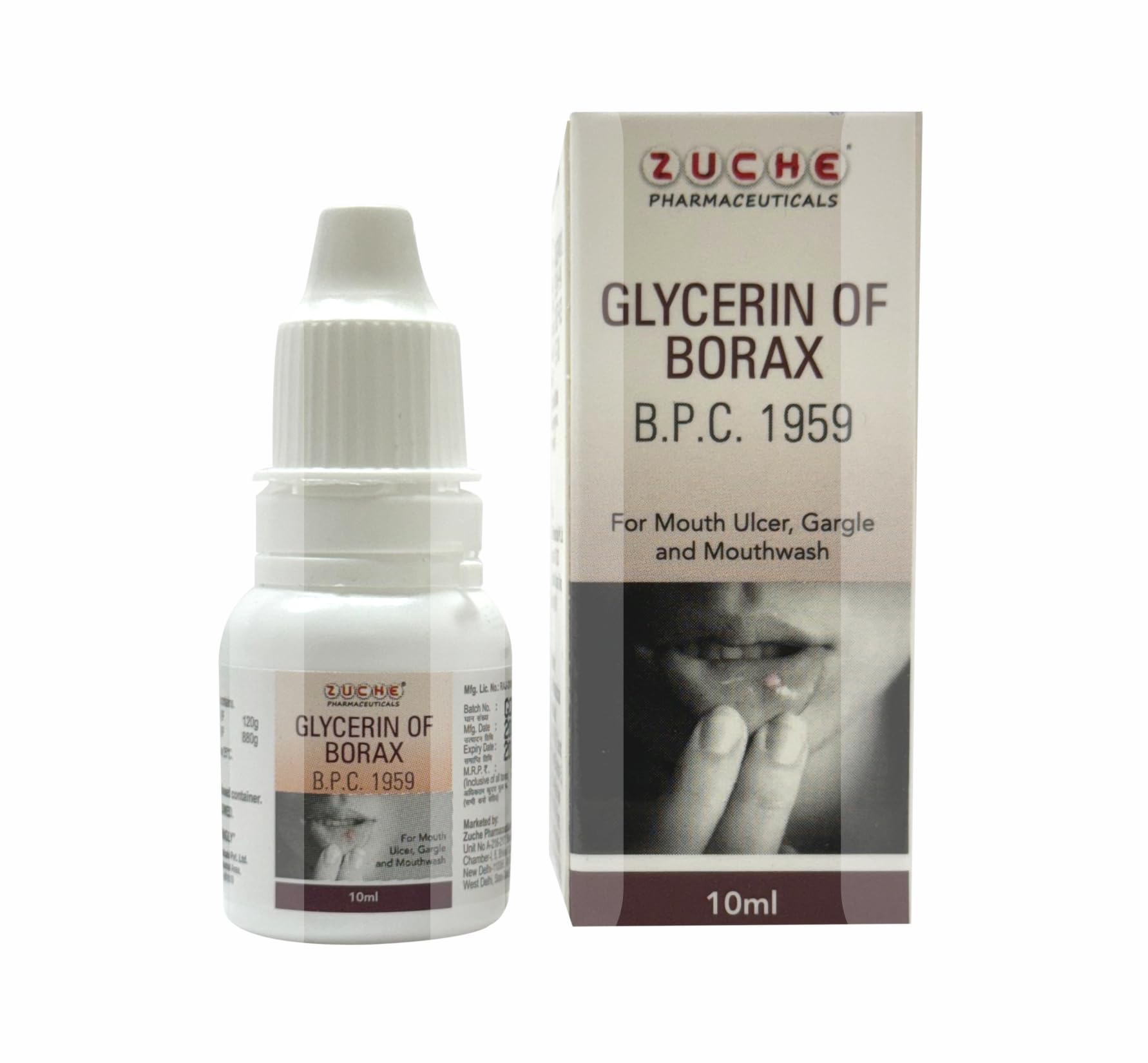Buy Glycerine of Borax BPC 1959 10 ml | For Oral Ulcers | Tongue ...