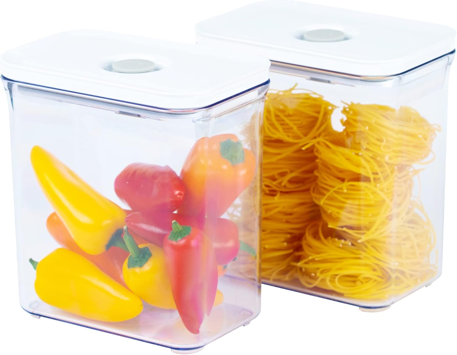 VAKUEN Premium Airtight Food Storage Containers, Rectangular 2.0L 2PC ...