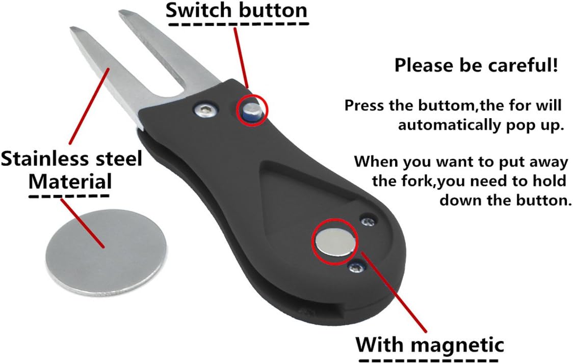 Review Golf Divot Repair Tool with Pop-up Button & Magnetic Ball Marker ...
