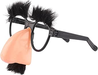 Amazon.com: Comedic Eyewear - 2 Pcss Costume Eyeglasses Mustache, Big ...