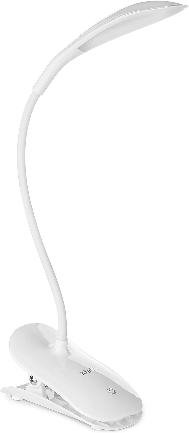 mafiti Rechargeable Clip on Light LED Battery Operated Reading Lamp ...