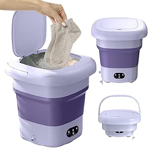 Amazon.com: Ultrasonic Turbine Washer, 9L Washing Machine with Spin ...
