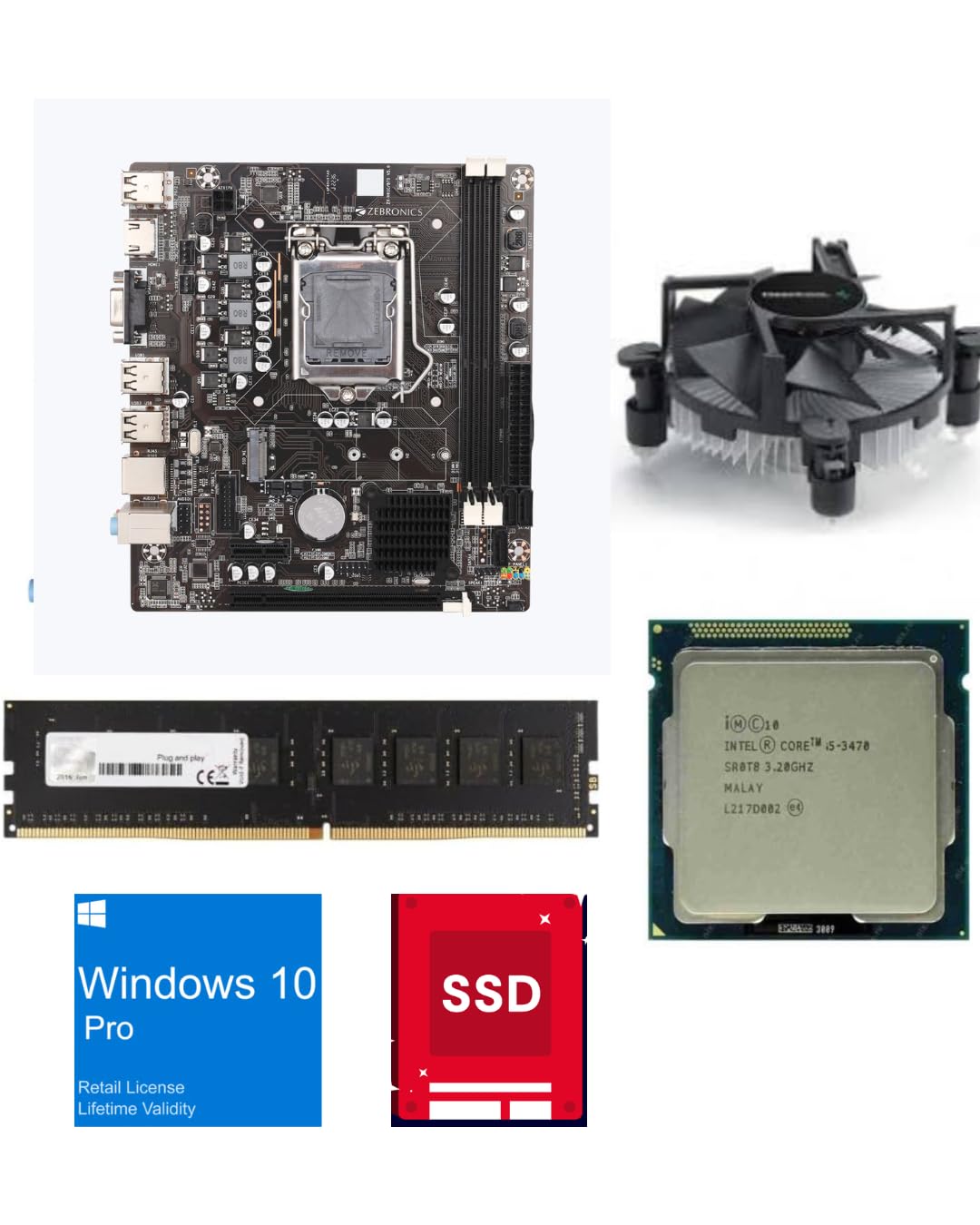 Amazon.in: Buy H61 Motherboard Assembled Combo Kit with Processor i5 ...