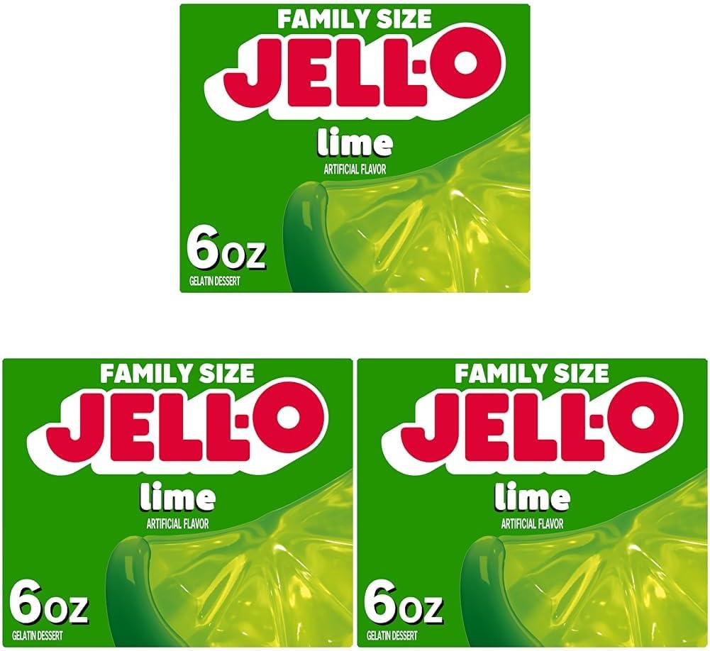 Amazon.com : Jell-O Lime Gelatin Dessert Mix (6 oz Box) (Pack of 3 ...