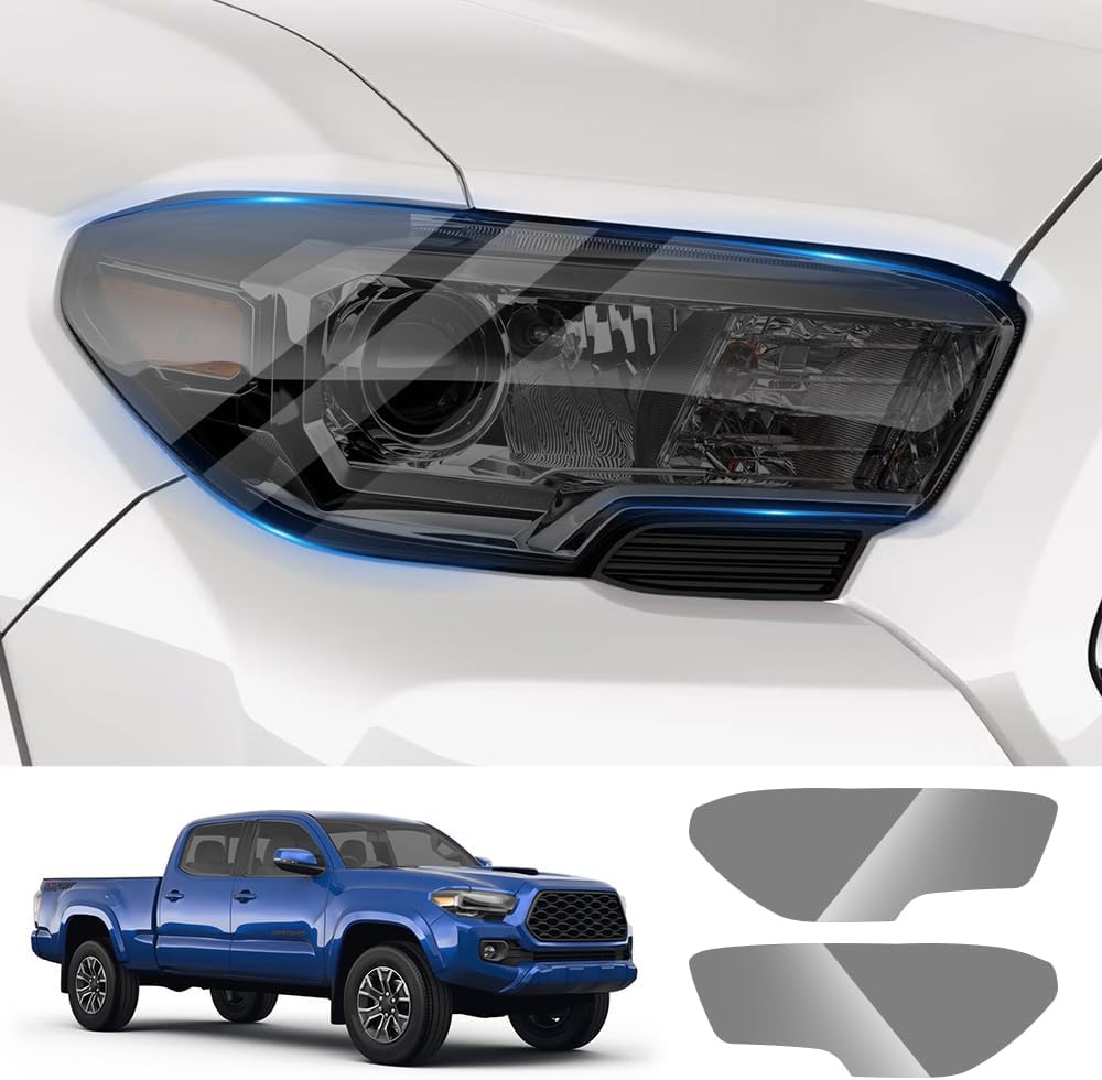 Amazon.com: LUNQIN Car Headlight Protective Film for Toyota Tacoma 2016 ...