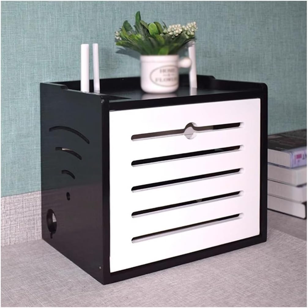 Amazon.com: WiFi Router Storage Box Router Shelf,Double Door ...