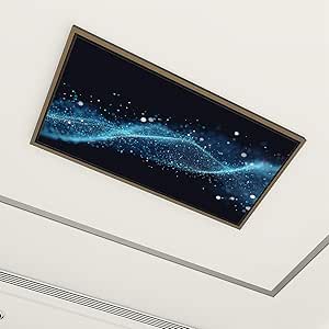 6 Pack Fluorescent Light Covers for Ceiling Lights Particle wave ...