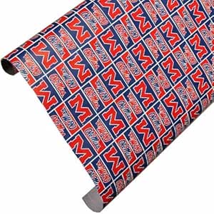 Amazon.com : FOCO Ole Miss Team Wrapping Paper : Ornament Hanging ...