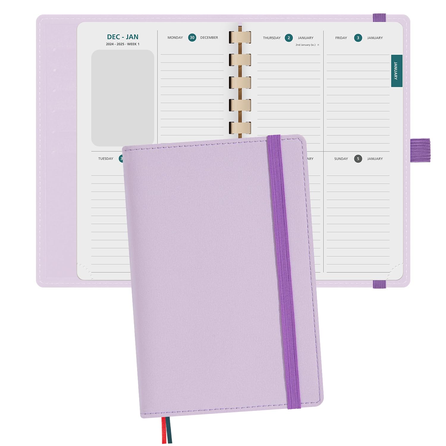 Amazon.com : BEZEND Pocket Planner 2025, Weekly Planner Soft Spiral ...