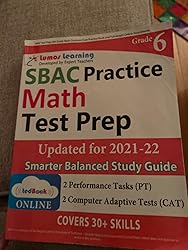 SBAC Test Prep: 6th Grade Math Common Core Practice Book and Full ...