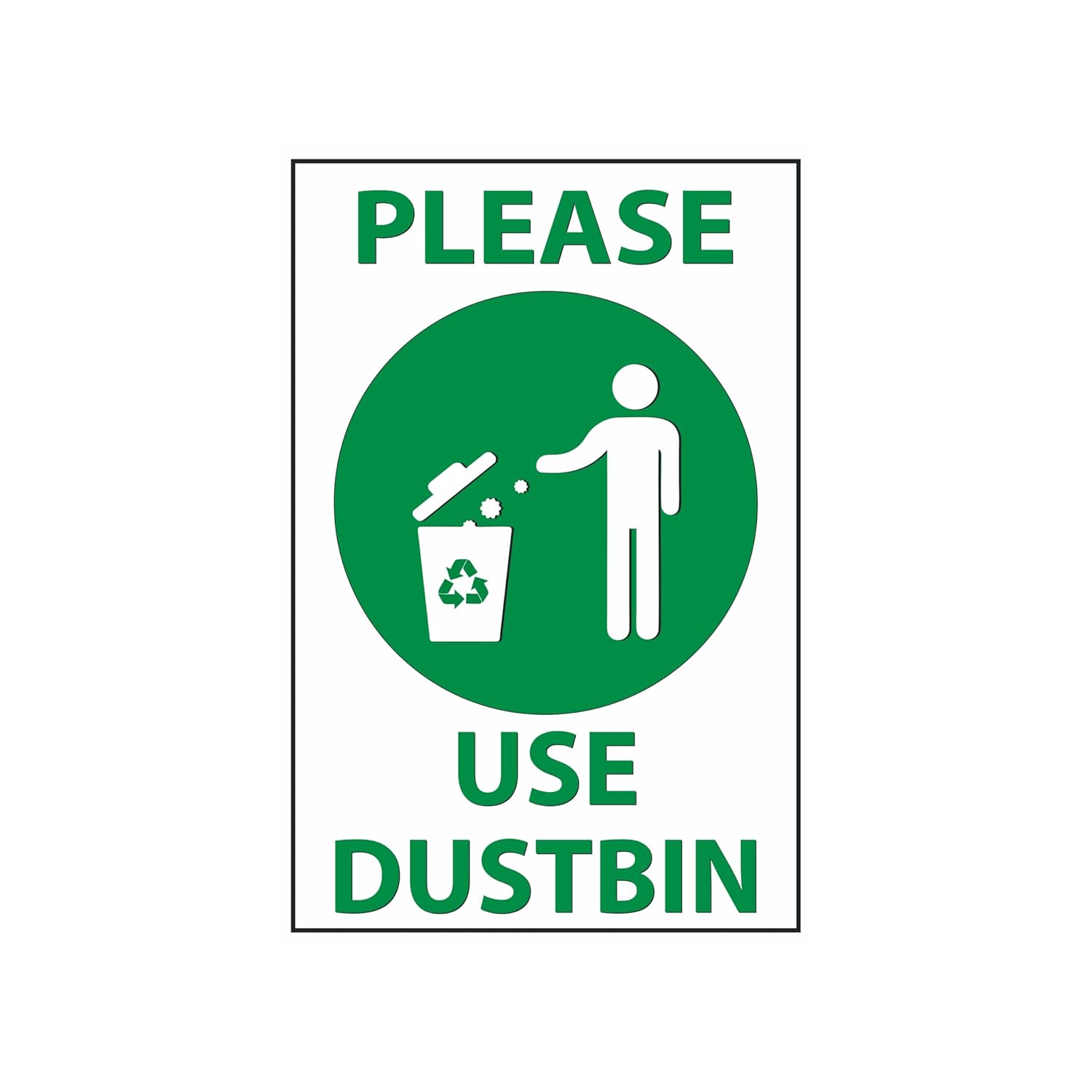 Anne Print Solutions® Use Dustbin Stickers for Office Stickers | Hotel ...