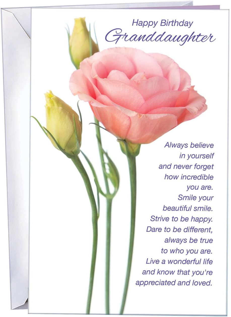 Amazon.com : Chuck's Card-O-Rama - Granddaughter Birthday Card - Made ...