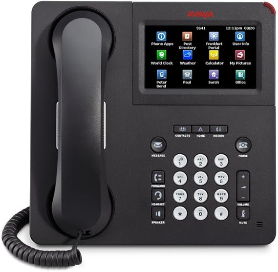 Amazon.com : Avaya 9641G IP Phone - Wireless - Desktop, Wall Mountable ...