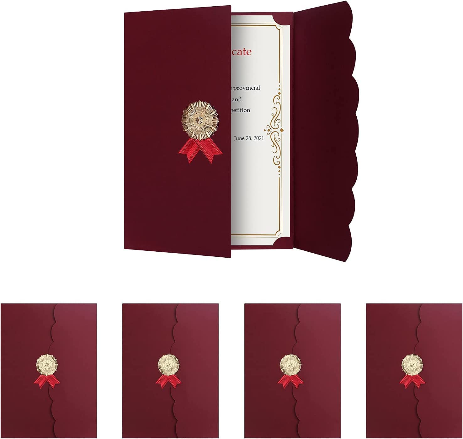 Buy 5pcs A4 Certificate Holder, Graduation Diploma Cover Degree ...