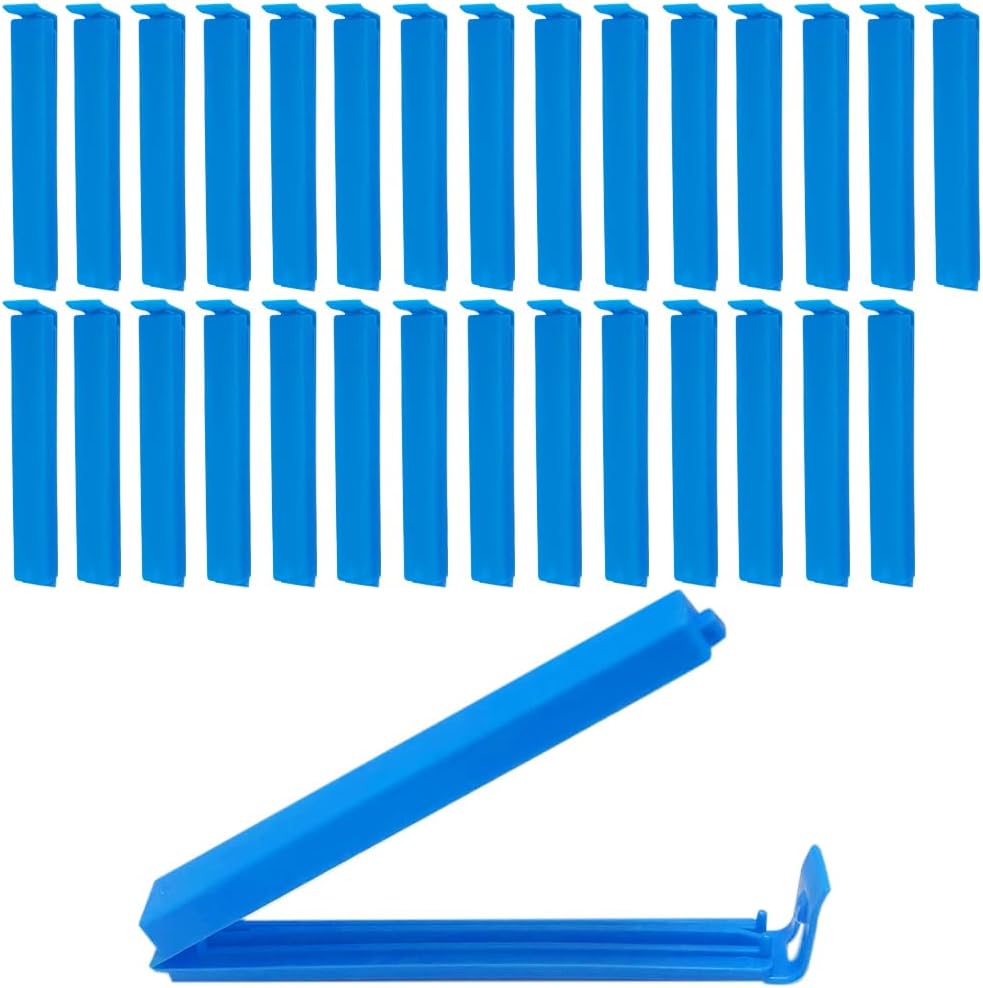 Liujiami 30 Pcs Food Bag Clips 11cm/4.33inch Strong Sealer Clips ...