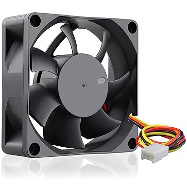 Amazon.com: GDSTIME 12V DC 3PIN 70mm Fan, 70mm x 70mm x 25mm Brushless ...
