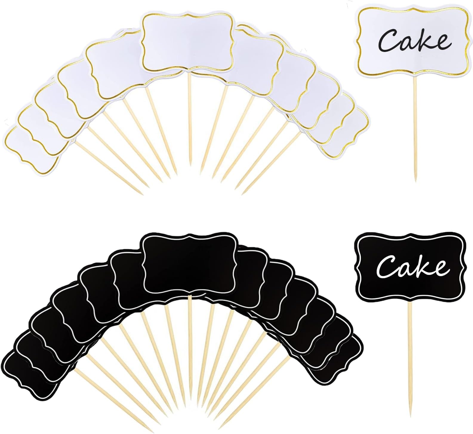 56Pcs Food Labels for Buffet, Food Flags, Food Flags for Buffets to ...