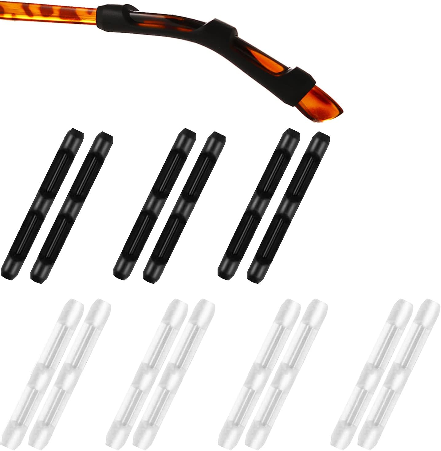 MOLDERP Eyeglass Ear Cushions - Soft Silicone Glasses Ear Grip Temple ...