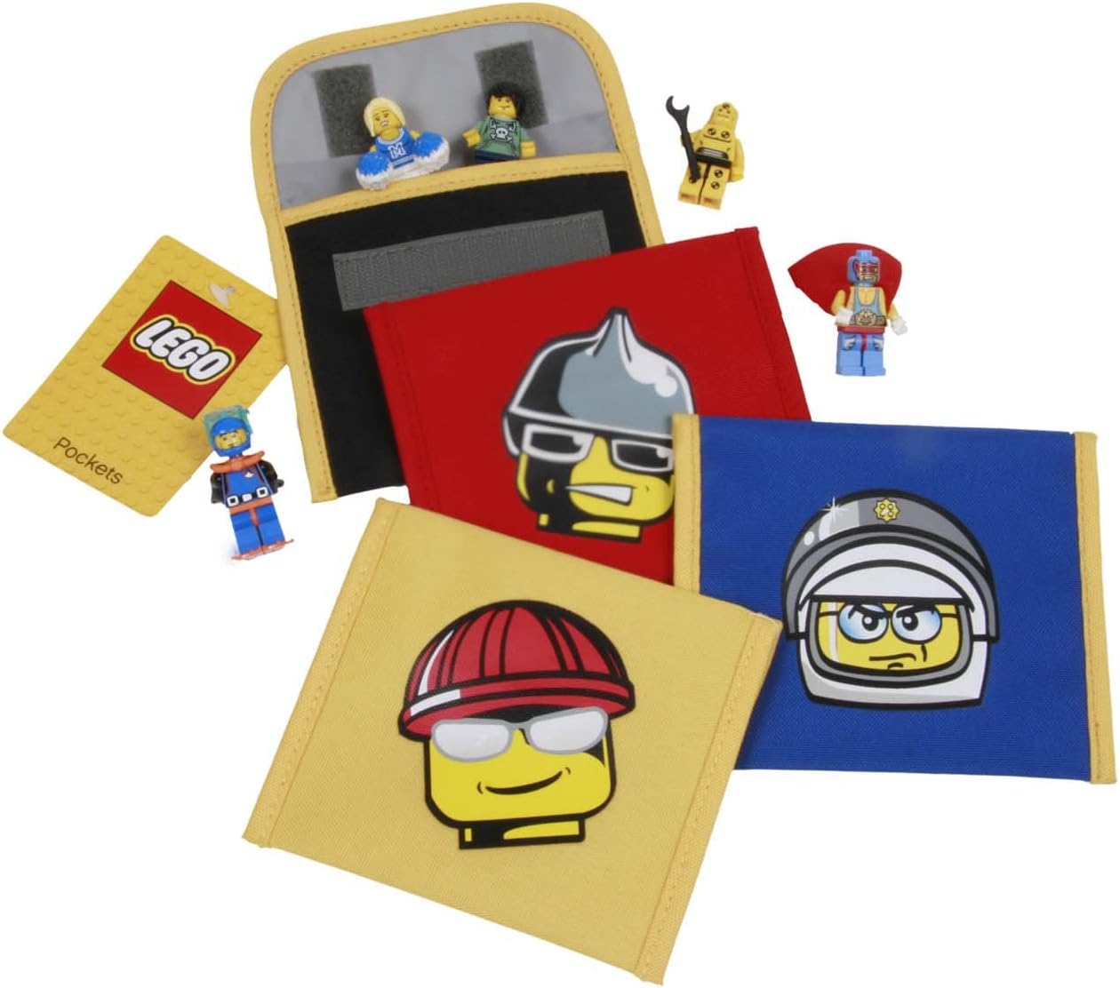 Amazon.com | LEGO City 4-Piece Pocket Set, 4-Piece, | Kids' Backpacks
