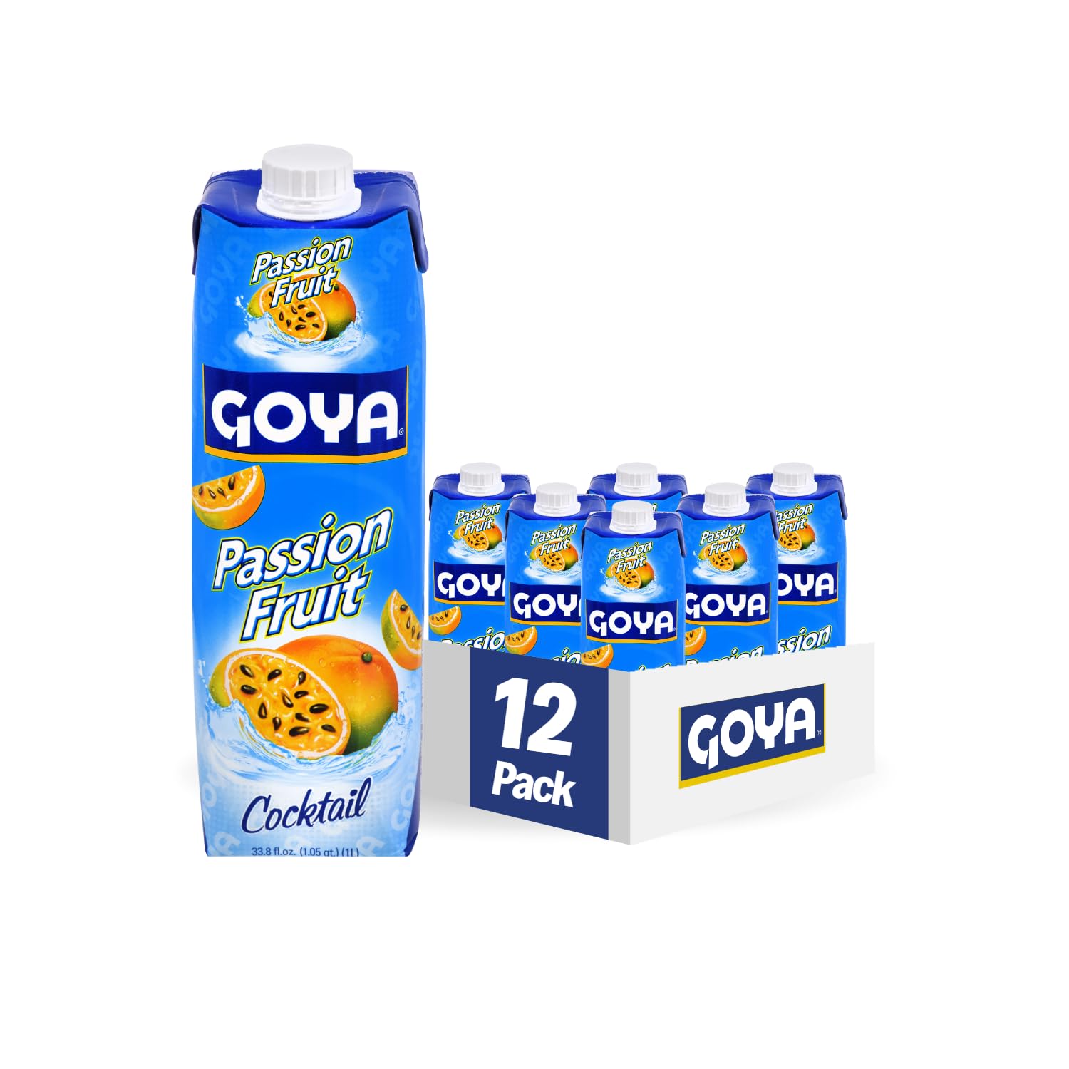 Amazon.com : Goya Foods Passion Fruit Nectar, 33.8 Fl Oz (Pack of 12 ...