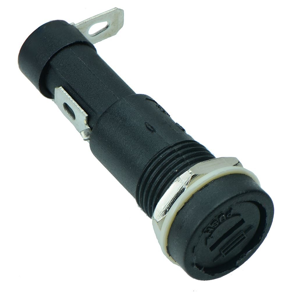 5 x Panel Mount Fuse Holder for 6.3x30mm Glass Fuses 10A 250V: Amazon ...