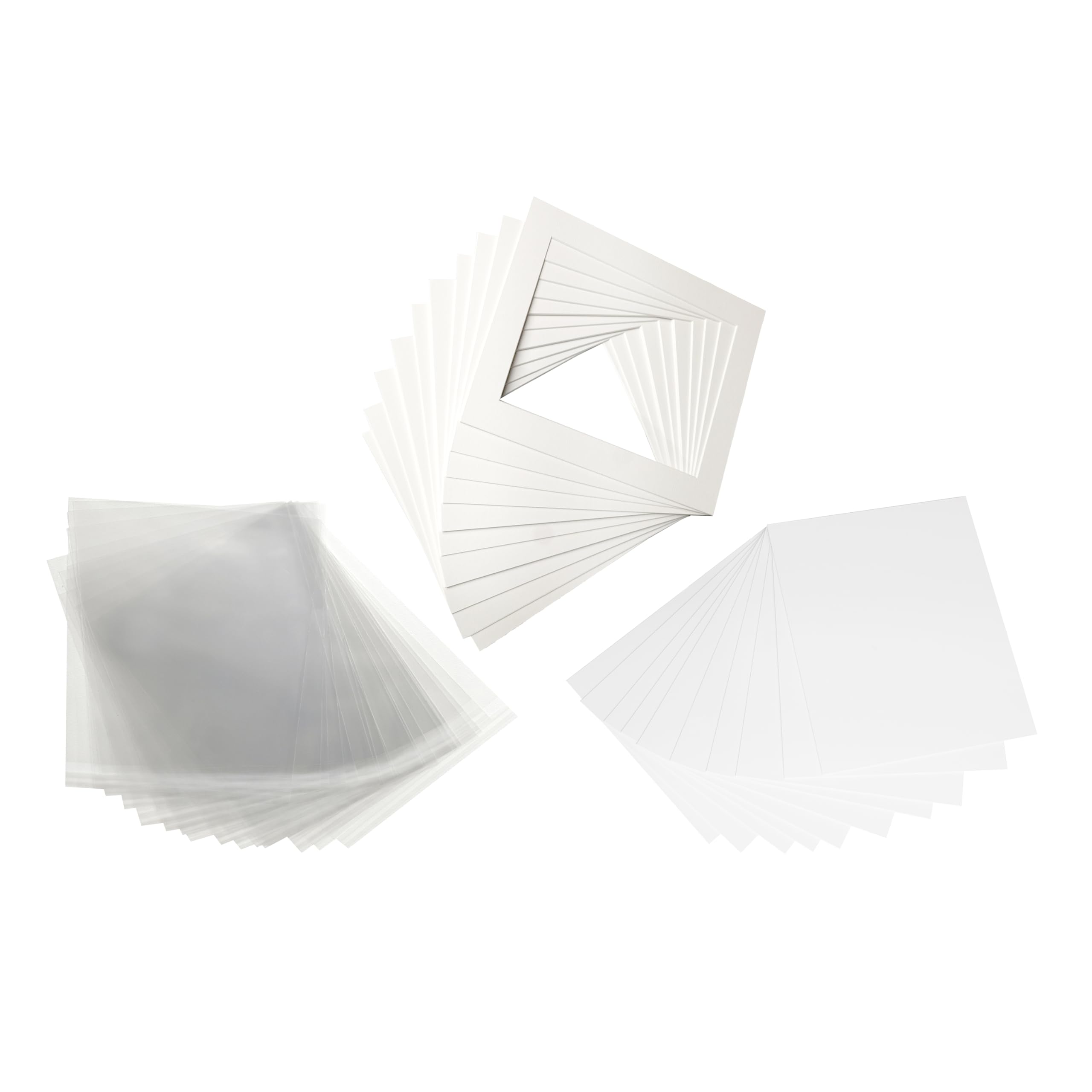 Canvasbay Picture Mounts for Frames with Backs and Clear Resealable ...