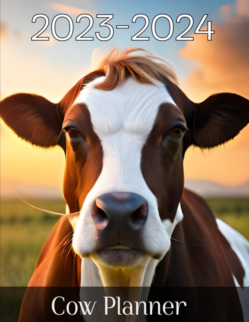 Cow Planner 2023-2024: Daily , Weekly , Monthly , Two years Calendar ...