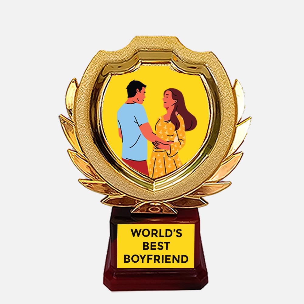 Trophy Boyfriend Quotes Crown Awards 10" World's Best Boyfriend Trophy