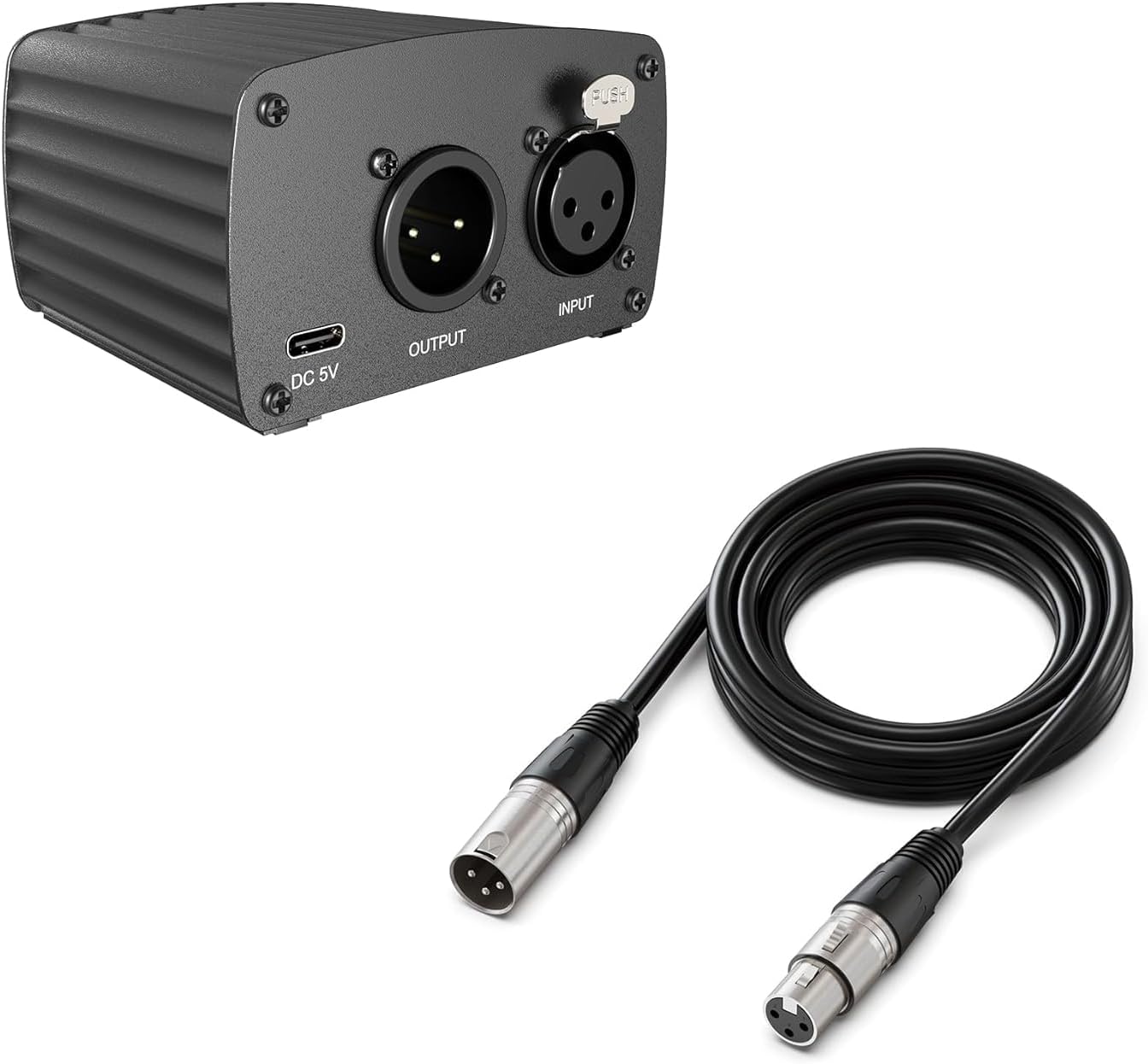 Amazon.com: FIFINE 1-Channel 48V Phantom Power Supply with XLR 3 Pin ...