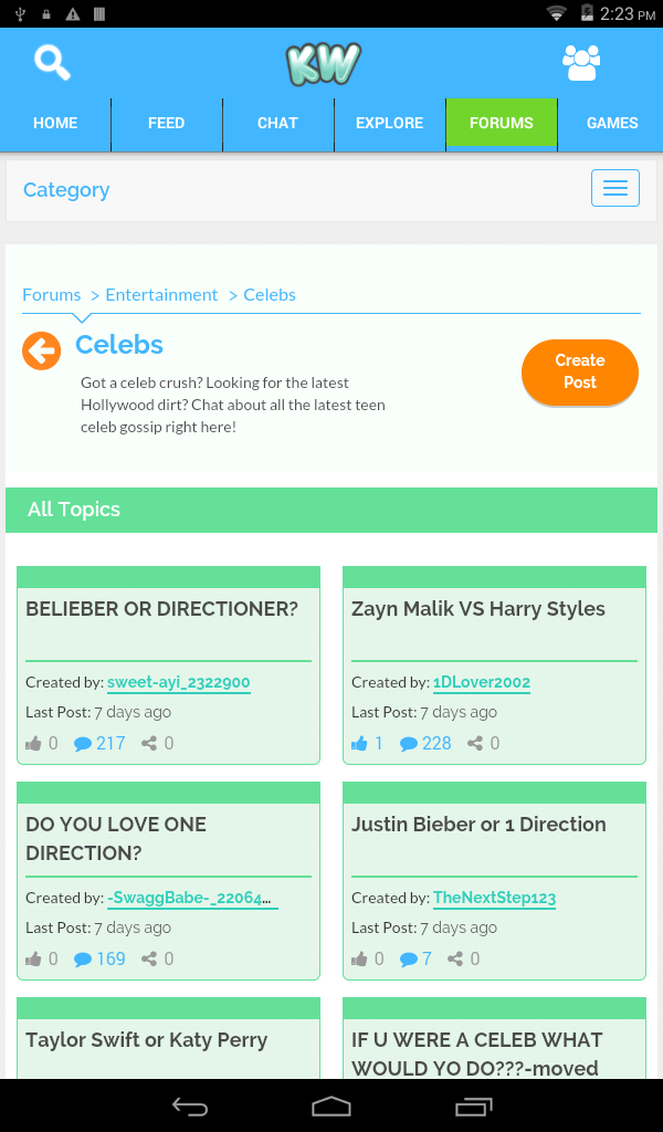 Kidzworld: Kids Social Network:www.amazon.com:Appstore for Android