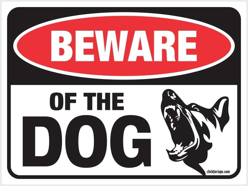 Beware of Dog Sign Board ON 3MM Acrylic : Amazon.in: Office Products