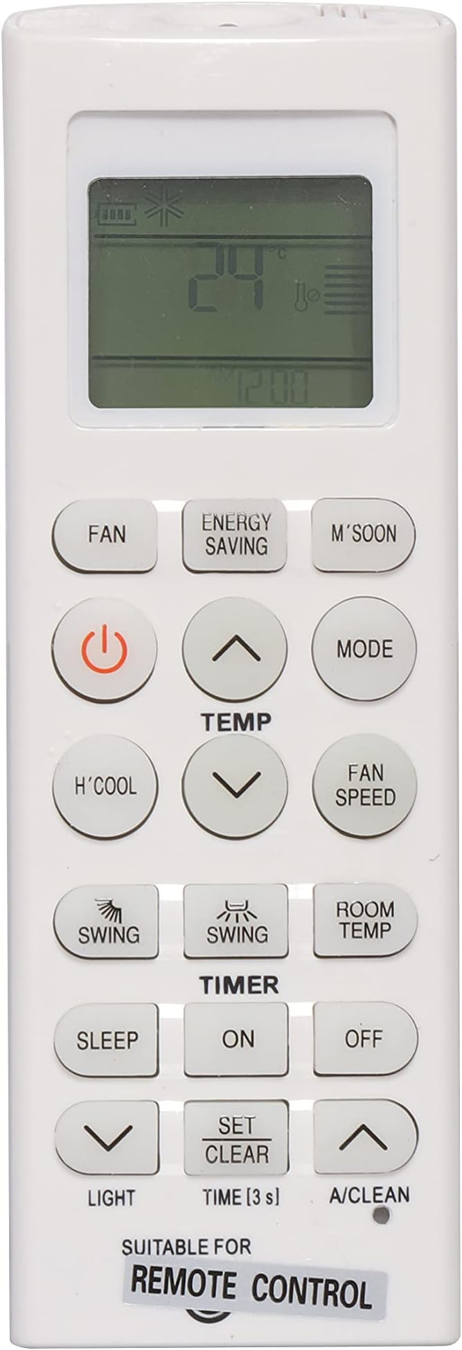 Buy LOHAYA Air Conditioner Remote Compatible for LG Split AC Remote ...