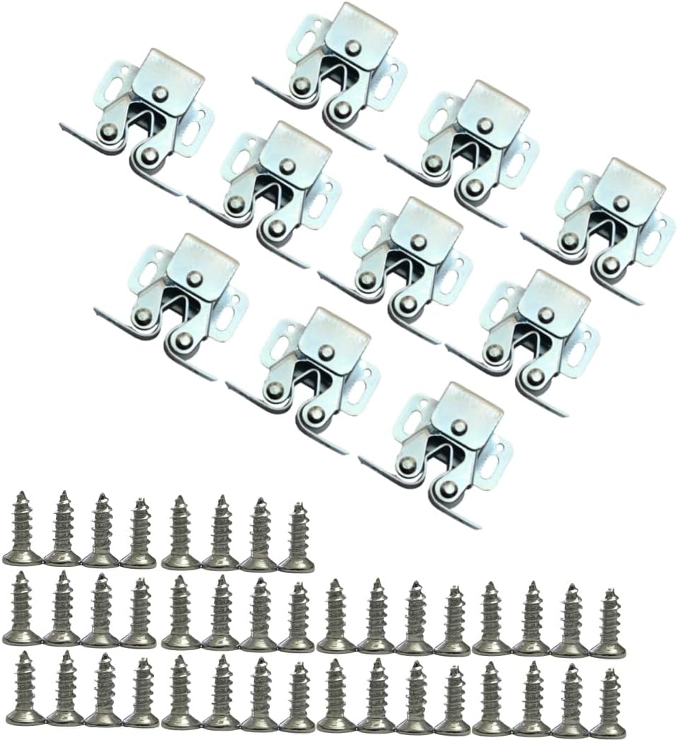 UPEYXDQR Double Roller Catch Door Ball Catch Cabinet Latches with Spear ...