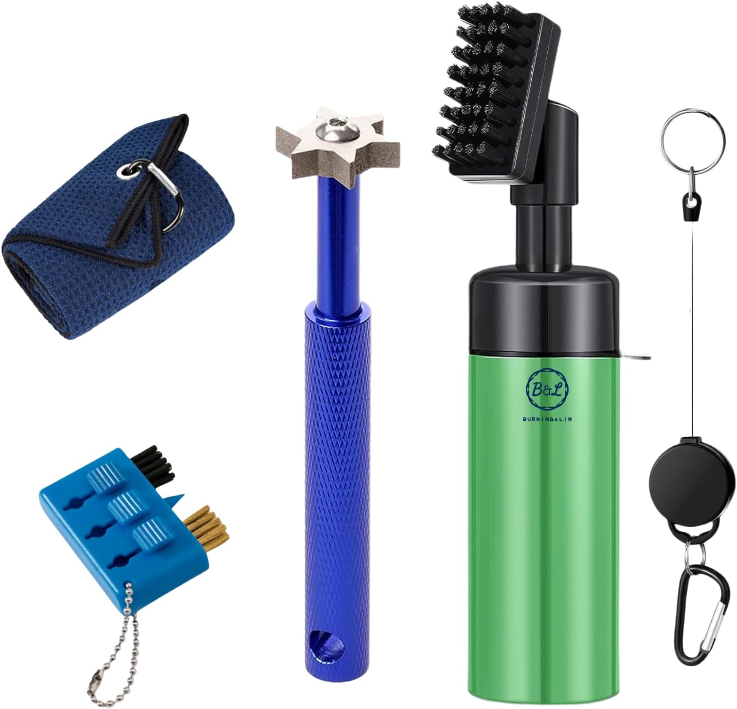 Golf Equipment Cleaning Kit: Cleaning Brush, Towel, Club Cleaner ...