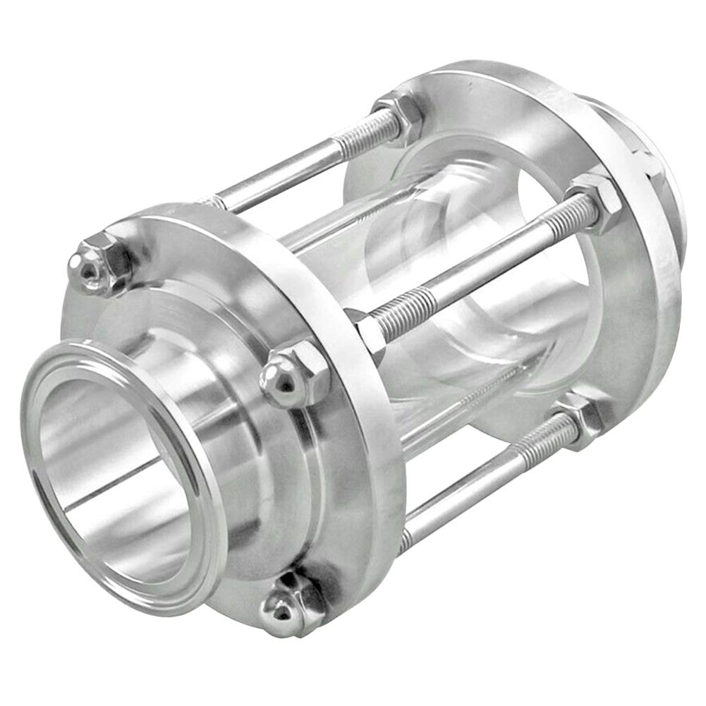 Buy SUNERLORY In-Line Glass, Polishing Sanitary Fitting Glass, Tri ...