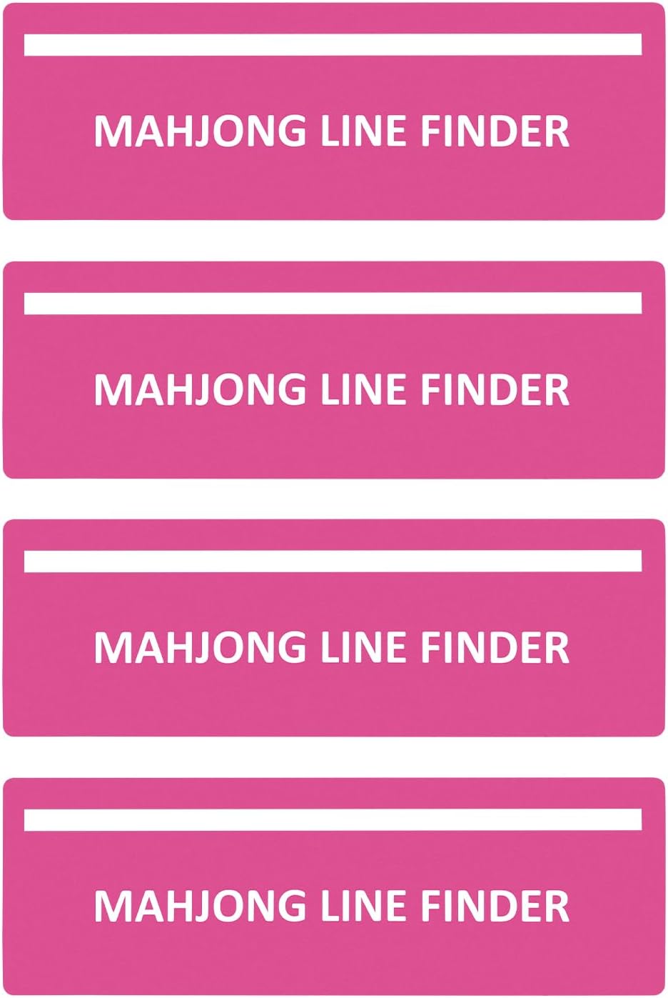 Amazon.com: Tintinwiwigo 4Pack Mahjong Line Finder, Mahjong Line Reader ...