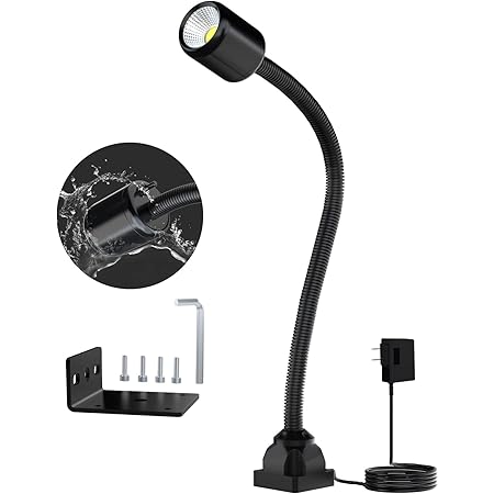 Led Machine Work Light, IP65 Water Proof 23in Flexible Gooseneck Lamp ...