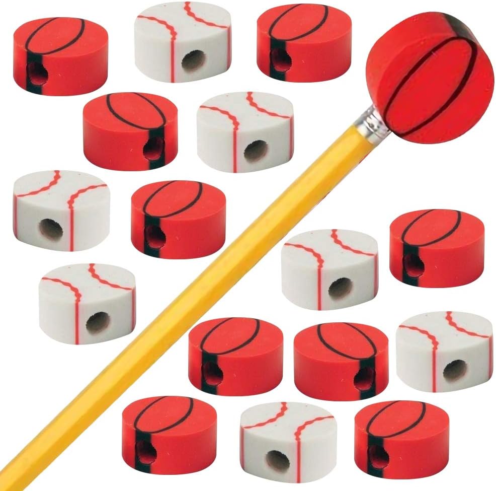 Amazon.com: Chivao Sports Pencils and Erasers for Kids Sports Birthday ...