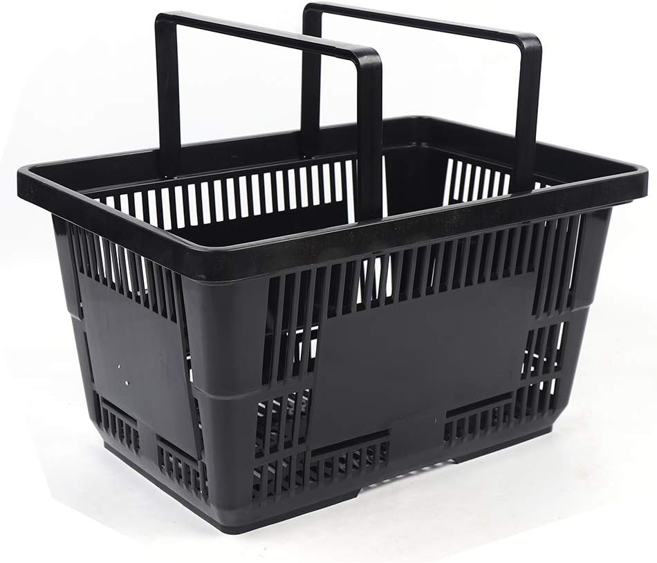 Amazon.com: 12PCS Shopping Baskets with Handles Durable Plastic ...