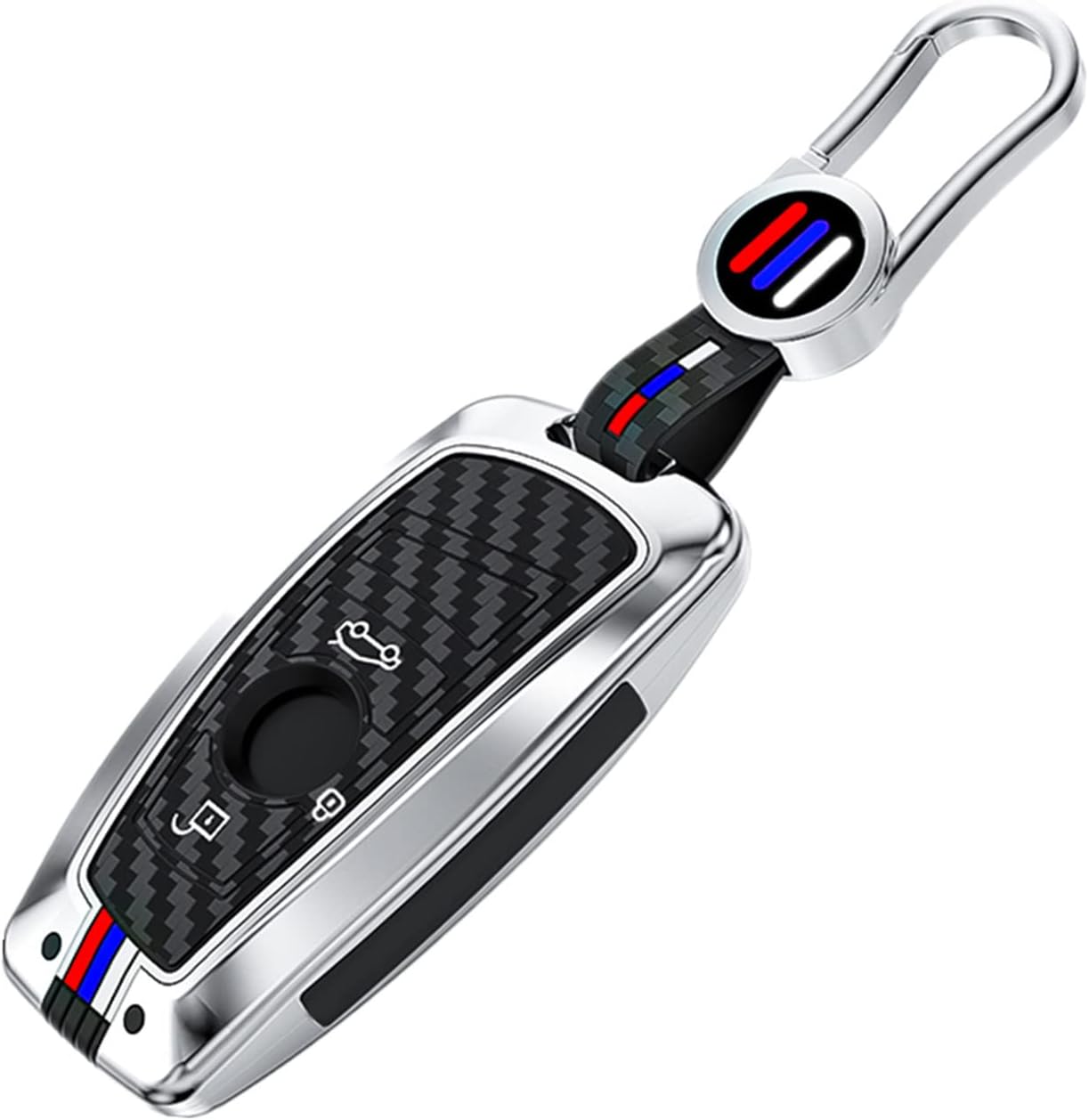 Zinc Alloy Carbon Fiber Silicone Key Cover For BMW 1 3 5 Series F10 F11 ...