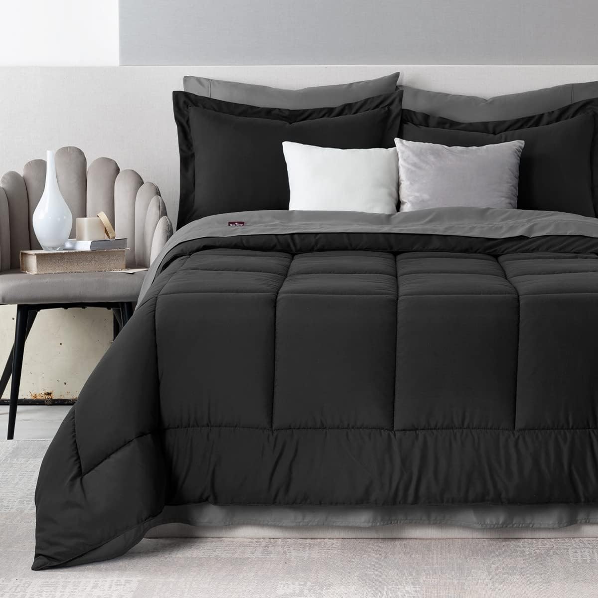 REAL TEXTIL Set de Edredón Duvet con Fundas de Almohada y Juego de ...