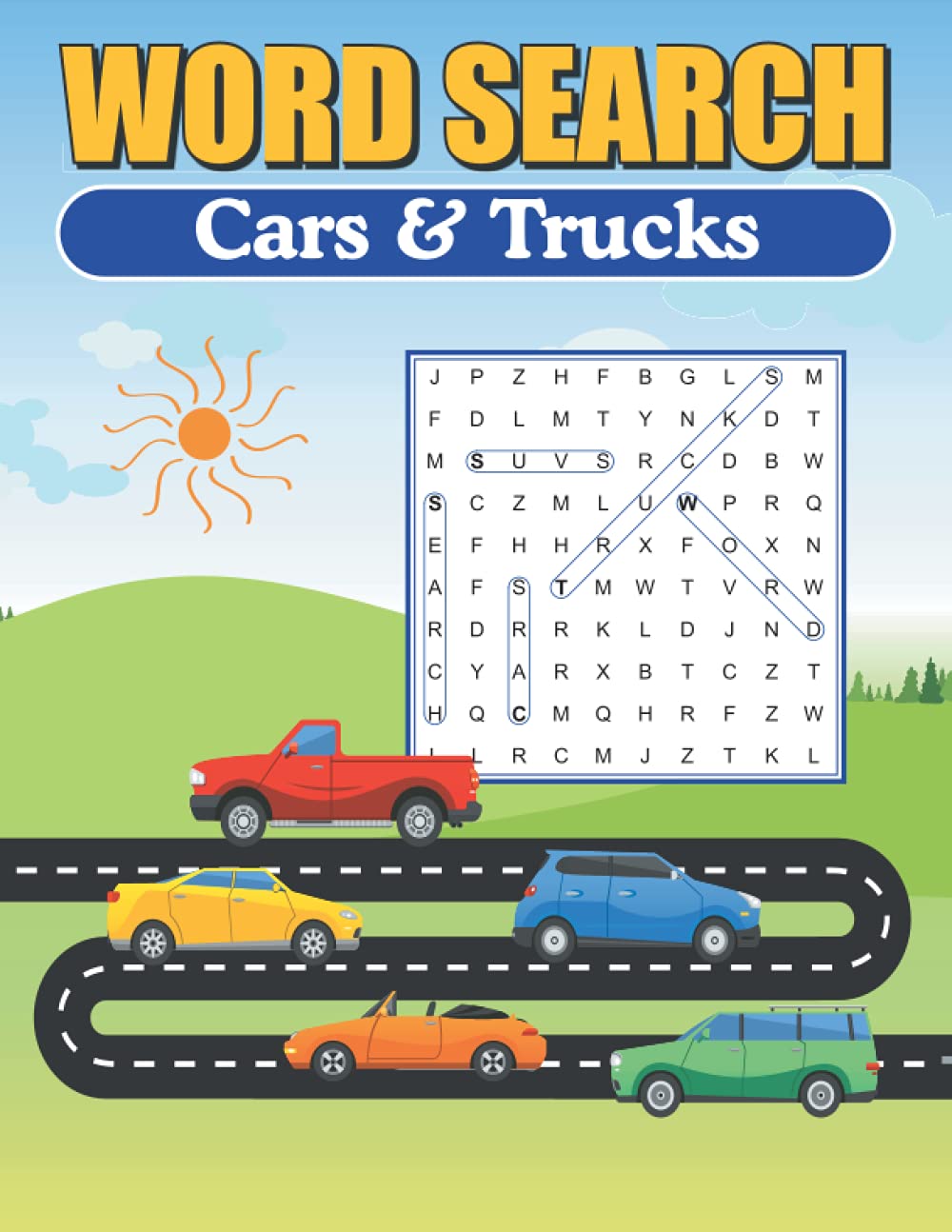 Word Search Cars & Trucks: Word Find Puzzle Book For The Car Enthusiast ...