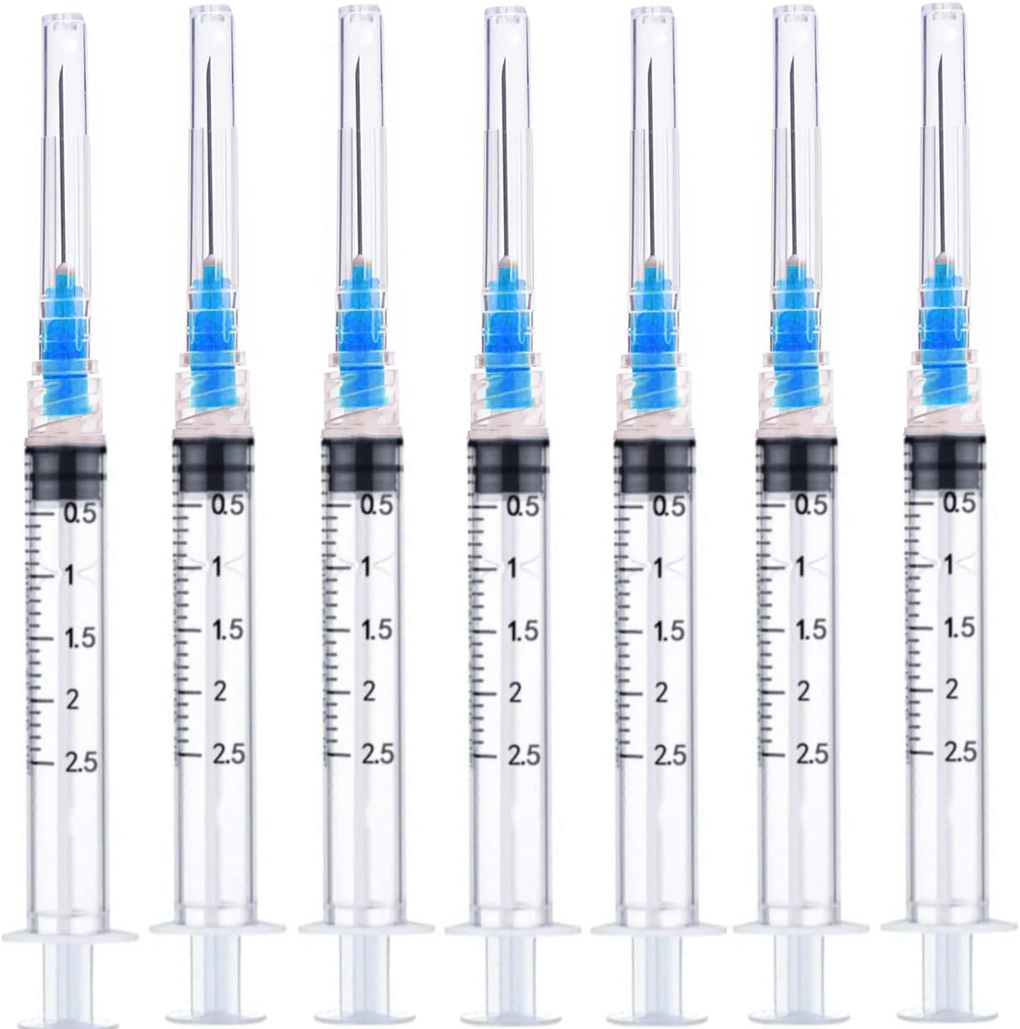Amazon.com: 50 Pack - 2.5ml 23Ga Plastic Dispensing Syringe Tool ...